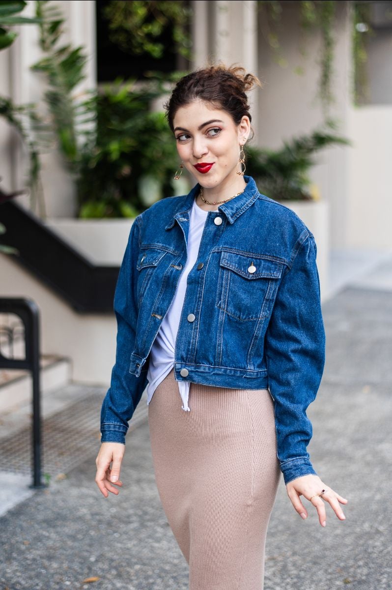 Fria loose fit denim jacket | Ruby Reid