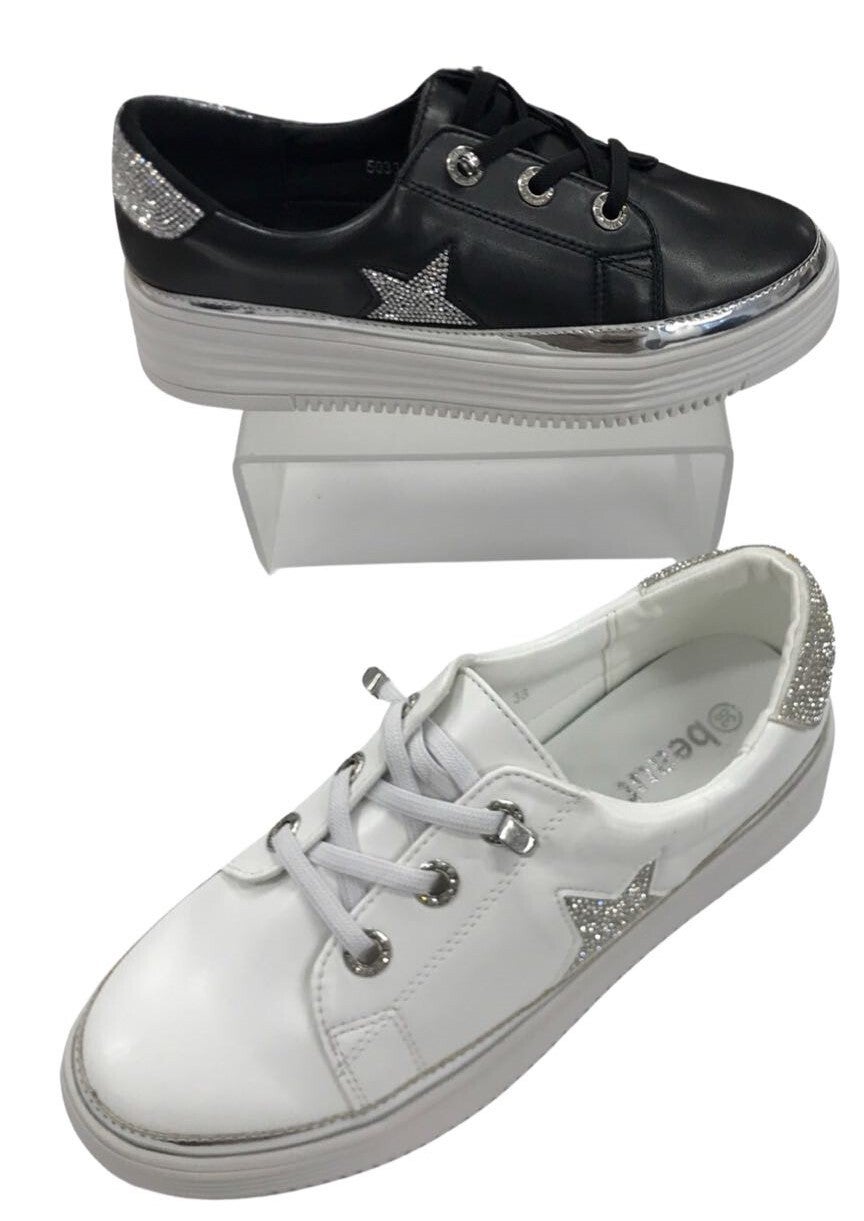 Leather star sneaker | Ruby Reid